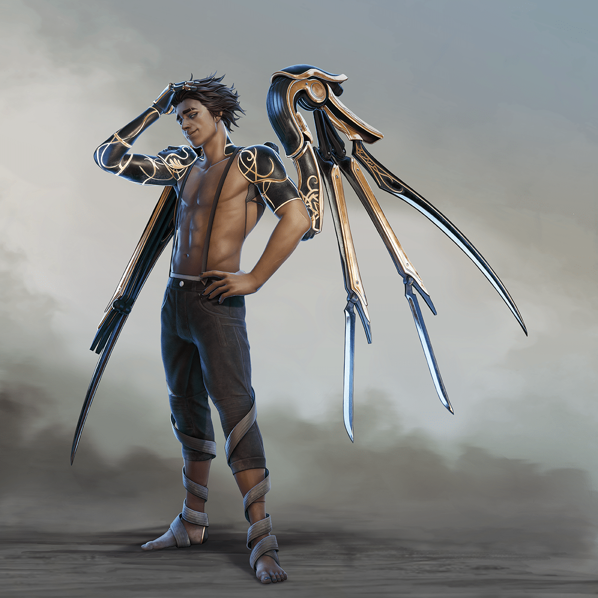 A new melee fighter is coming to Bleeding Edge and his name is Azrael ...