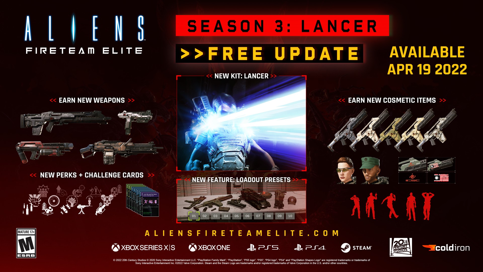 Aliens Fireteam Elite Season 3 Launches on 19th April 2022 - XboxEra