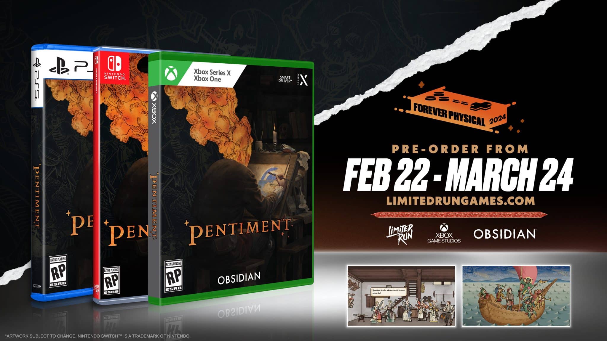 'Pentiment' Gets Physical Via Limited Run Games, 'Hi-Fi RUSH' At Later ...