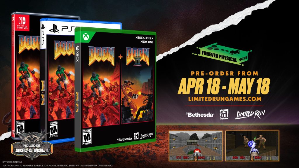 'DOOM' + 'DOOM II' Physical Limited Run Games Release Pre-orders Begin ...